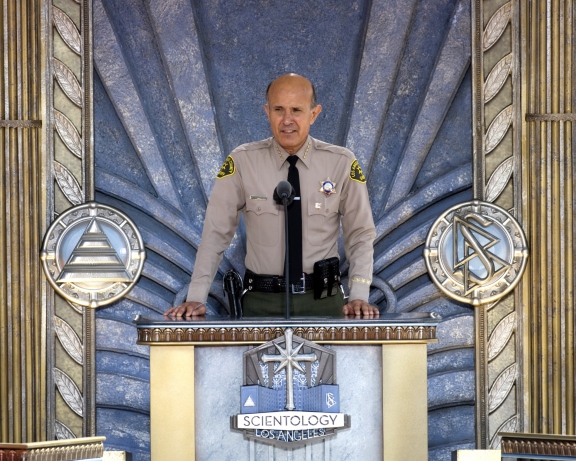 Los Angeles Church of Scientology Opening Ceremony, David Miscavige, Sunset Blvd