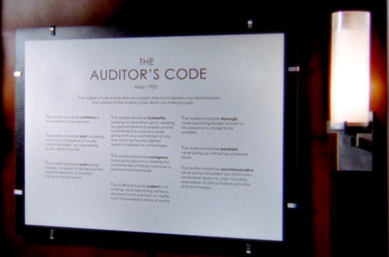 Scientology Ministers & The Auditor’s Code of Conduct: Official Church ...