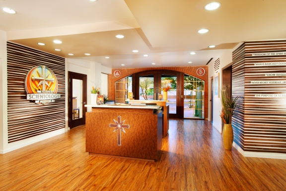 Ribbon Falls on Ideal Org in the Birthplace of Scientology